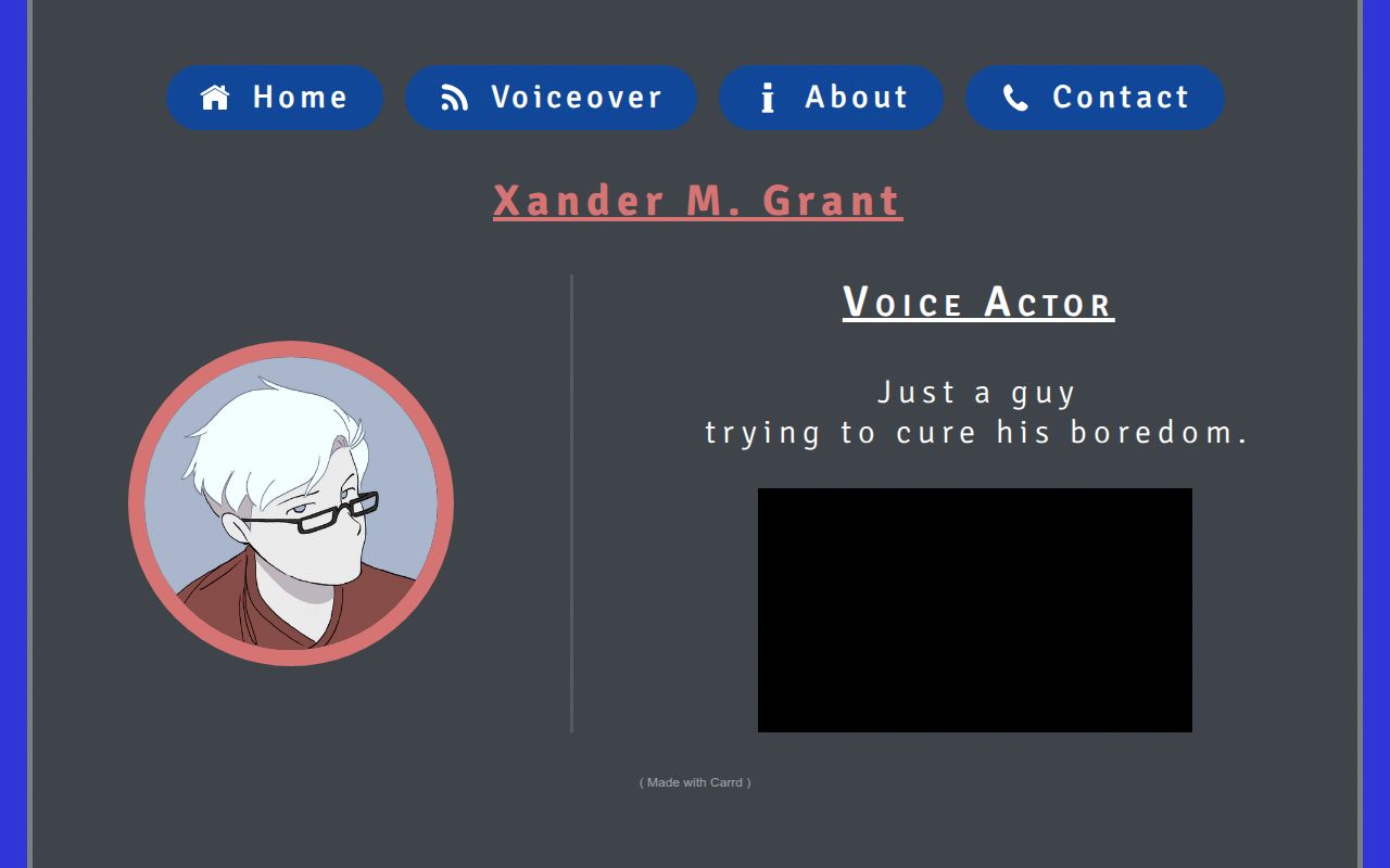 Xander M. Grant - Voice Over